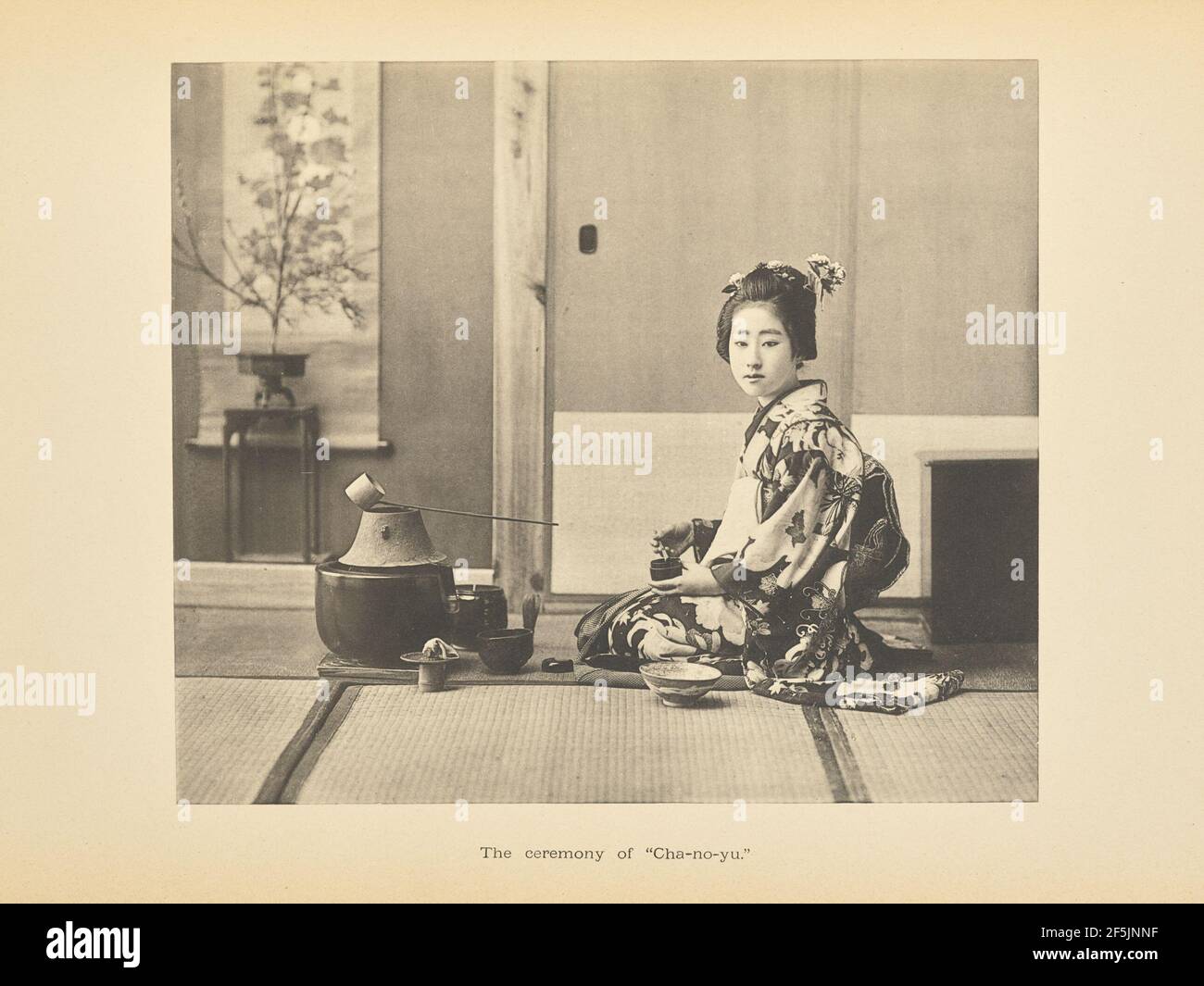 The Ceremony of "Cha-no-yu". Kazumasa Ogawa (Japanese, 1860 - 1929 ...