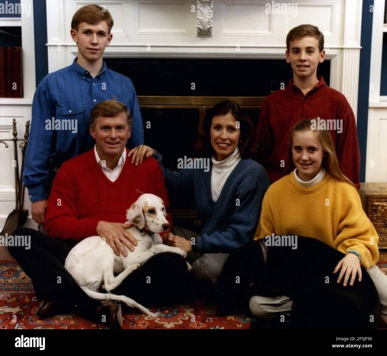 Quayle Family Portrait Stock Photo - Alamy