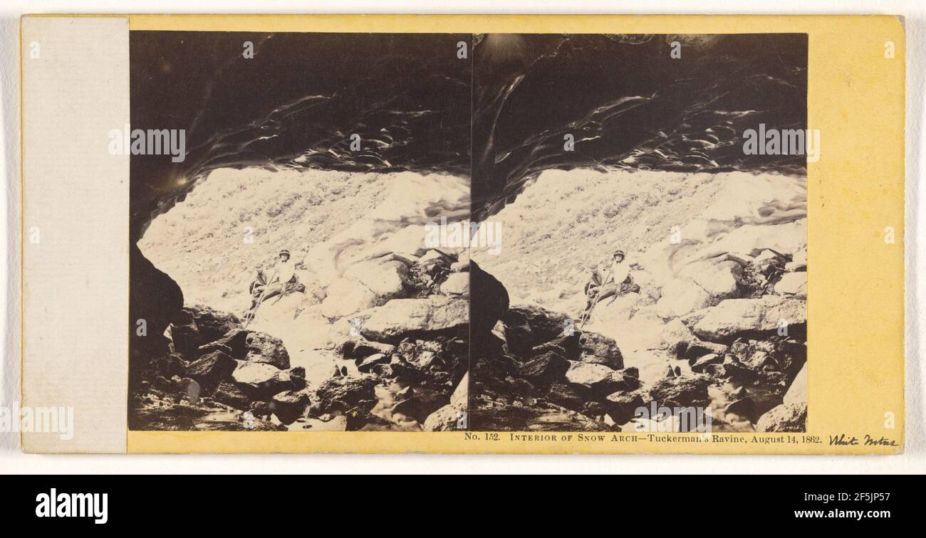 Interior of Snow Arch - Tuckerman's Ravine, August 14, 1862.. John P ...