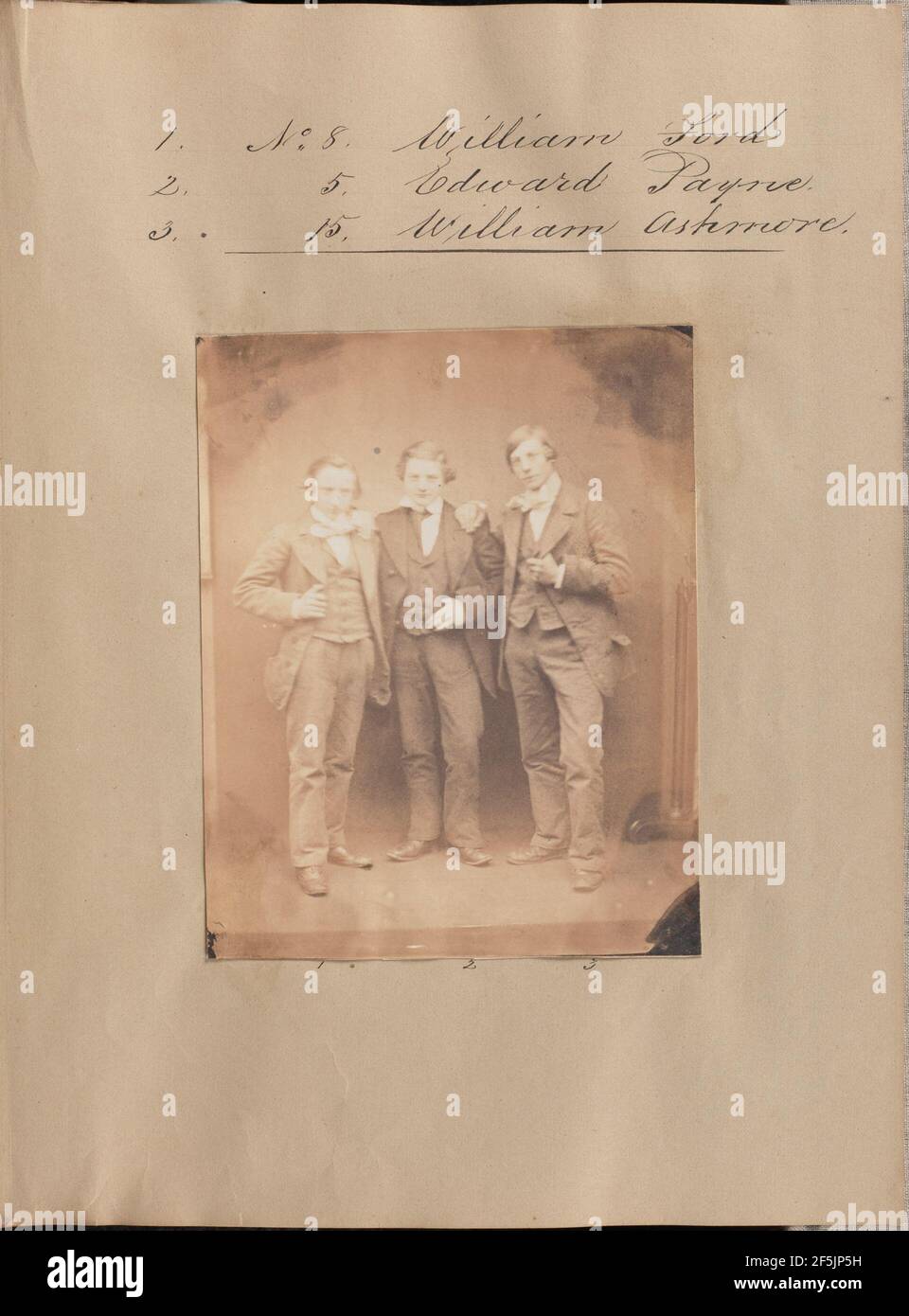 Portrait of William Ford, Edward Payne, and William Ashmore. Unknown ...