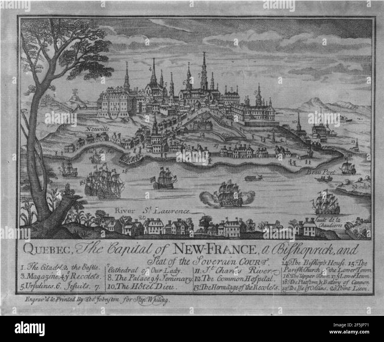 Quebec, The Capital of New-France 1759 Stock Photo - Alamy