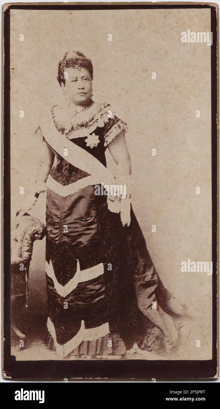 Queen Kapiolani, photograph by J. J. Williams Stock Photo - Alamy