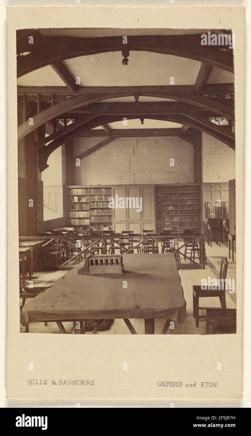 Examination Hall in the School.. Hills & Saunders (British, active ...