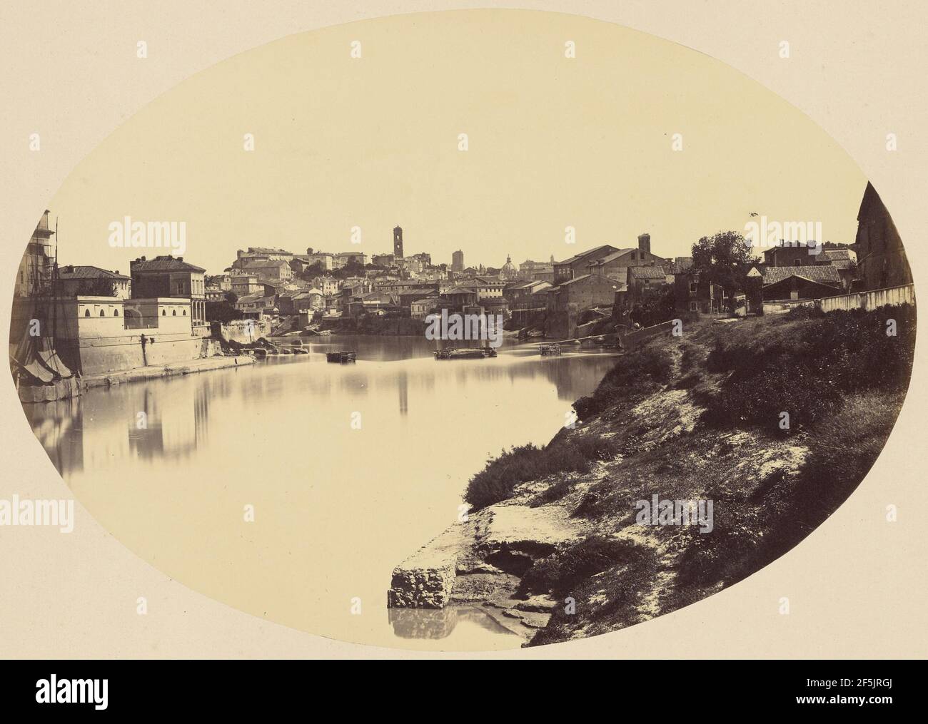 View of Rome and the Tiber. Robert Macpherson (Scottish, 1811 - 1872 ...