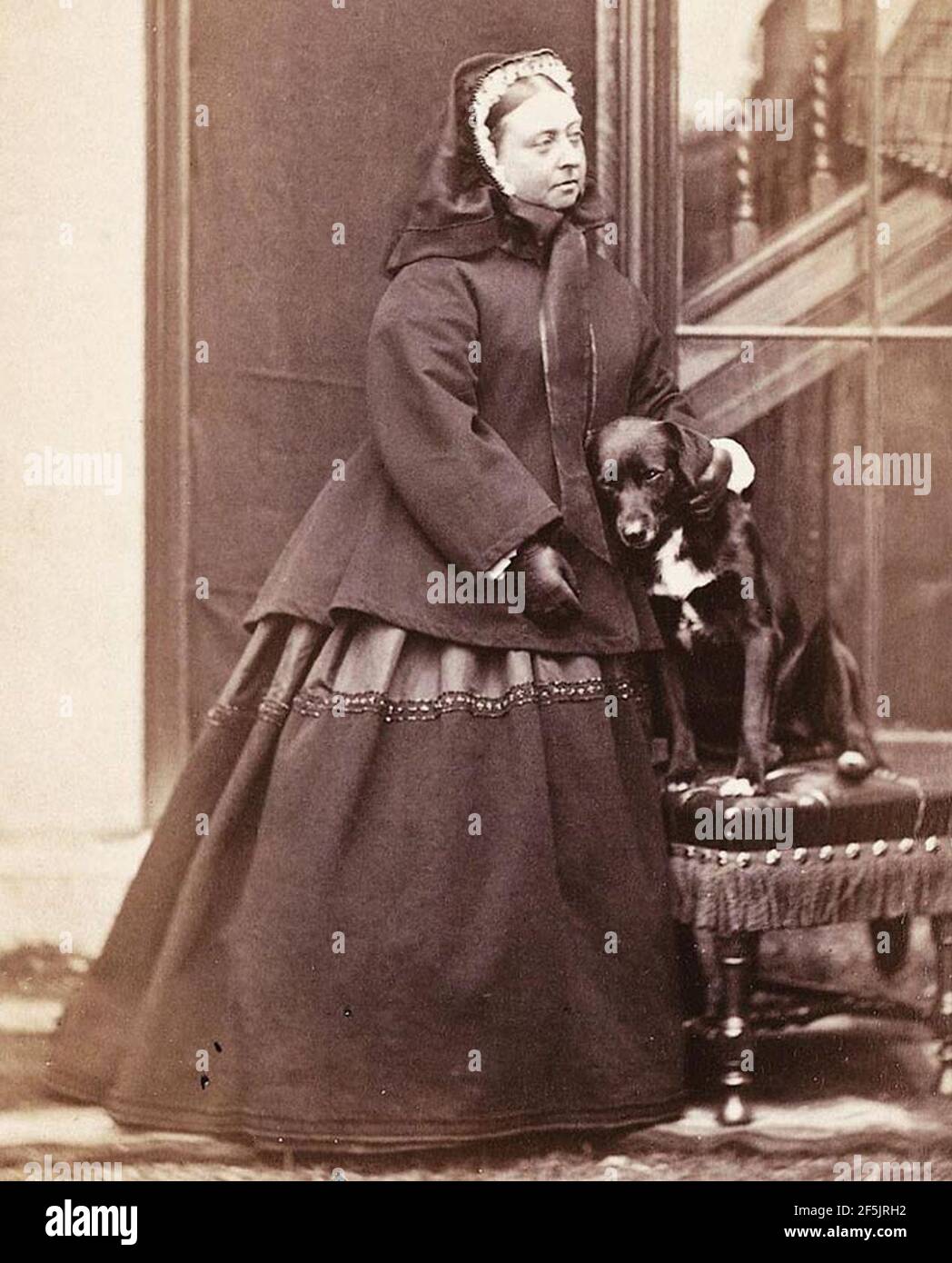 Queen Victoria and her dog ''Sharp'' Stock Photo - Alamy