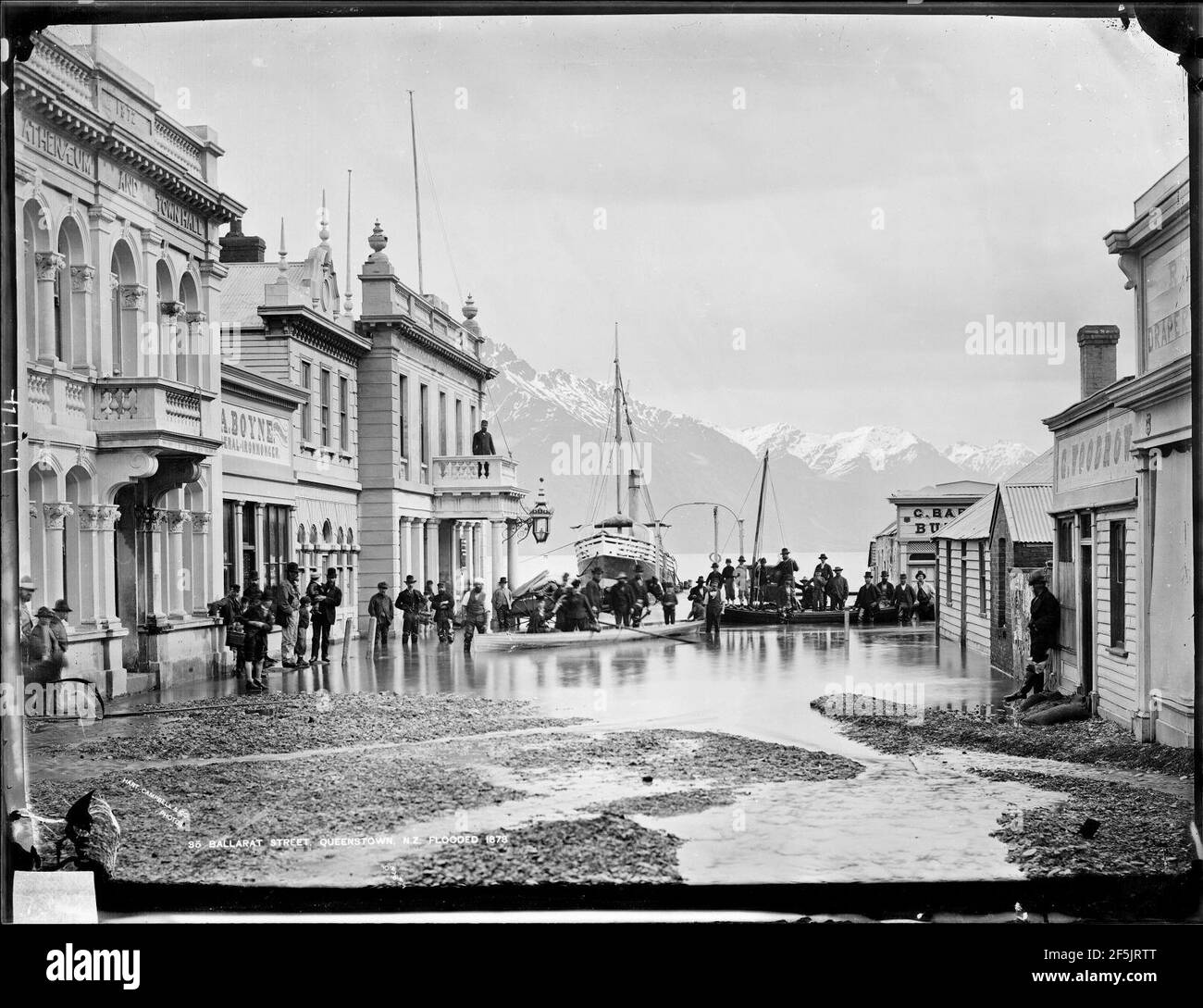 Queenstown Flood of 1878 Stock Photo - Alamy