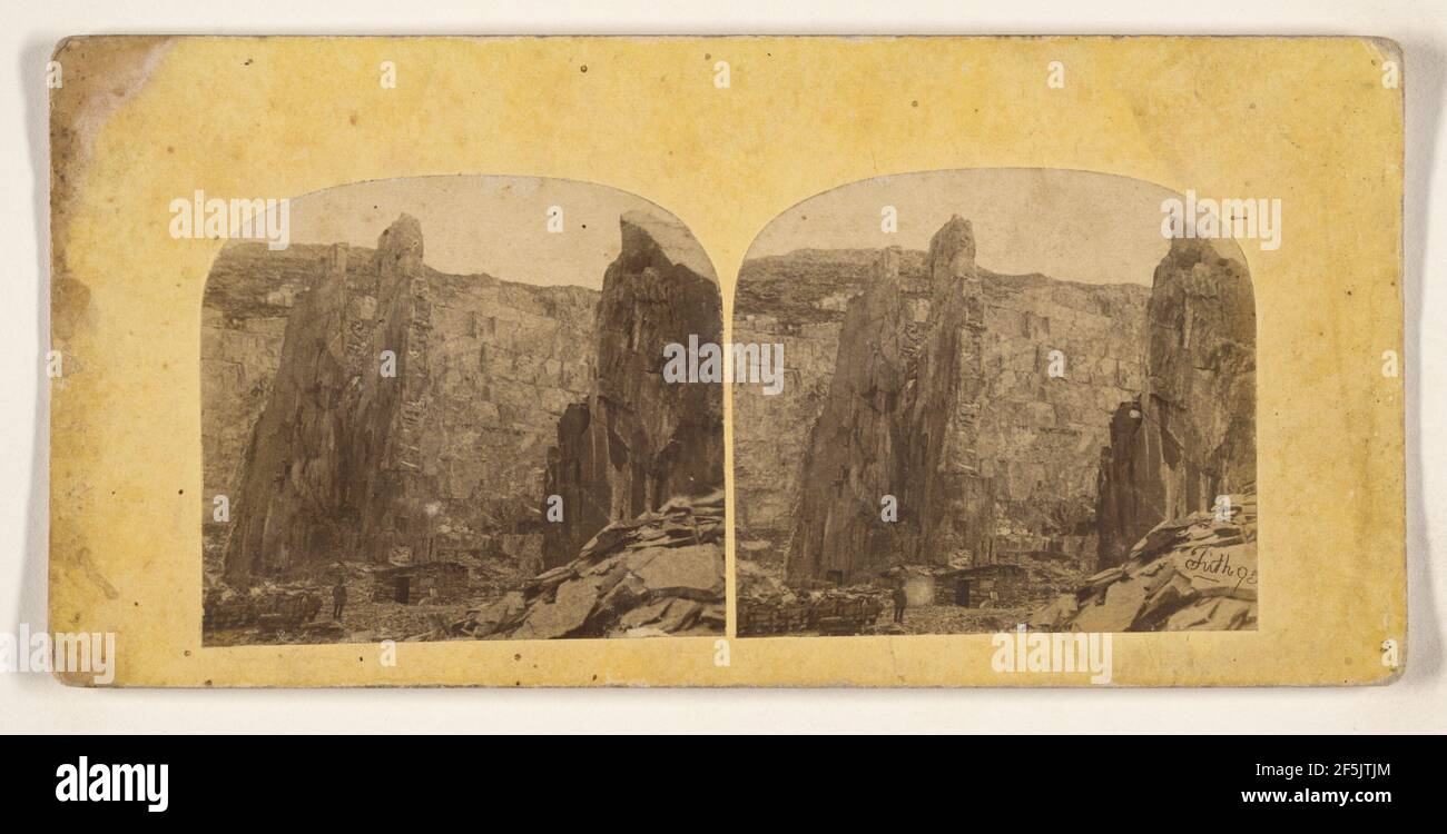 Unidentified quarry. Francis Frith (English, 1822 - 1898 Stock Photo ...