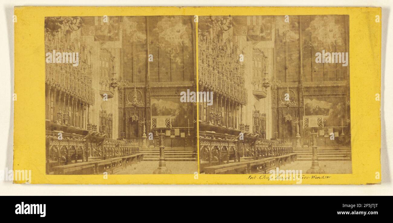 The Interior of the Chapel Royal of St. George, Windsor. The North Side ...