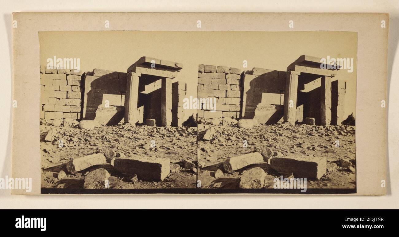 The Temple at Samneh. Ethiopia.. Francis Frith (English, 1822 - 1898 ...