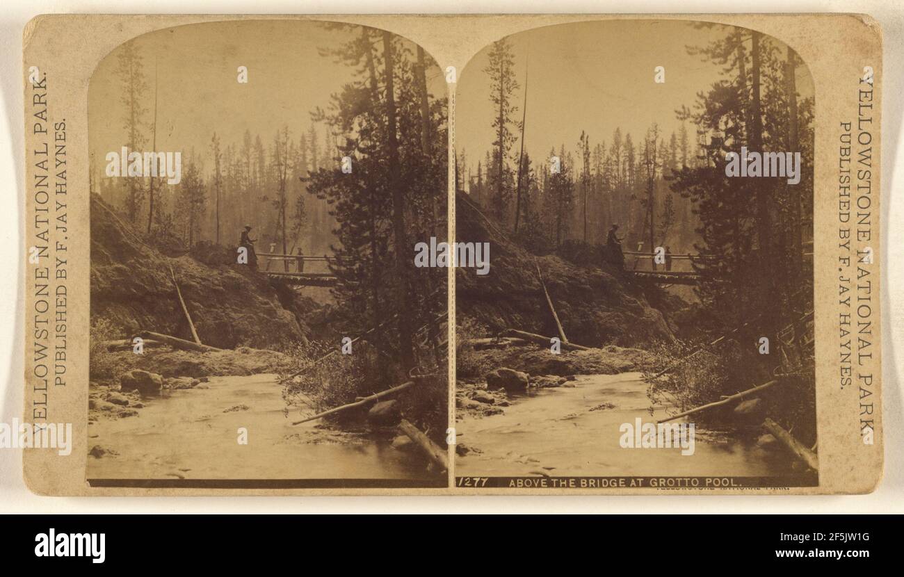 Above the Bridge at Grotto Pool. Yellowstone National Park.. Frank Jay ...