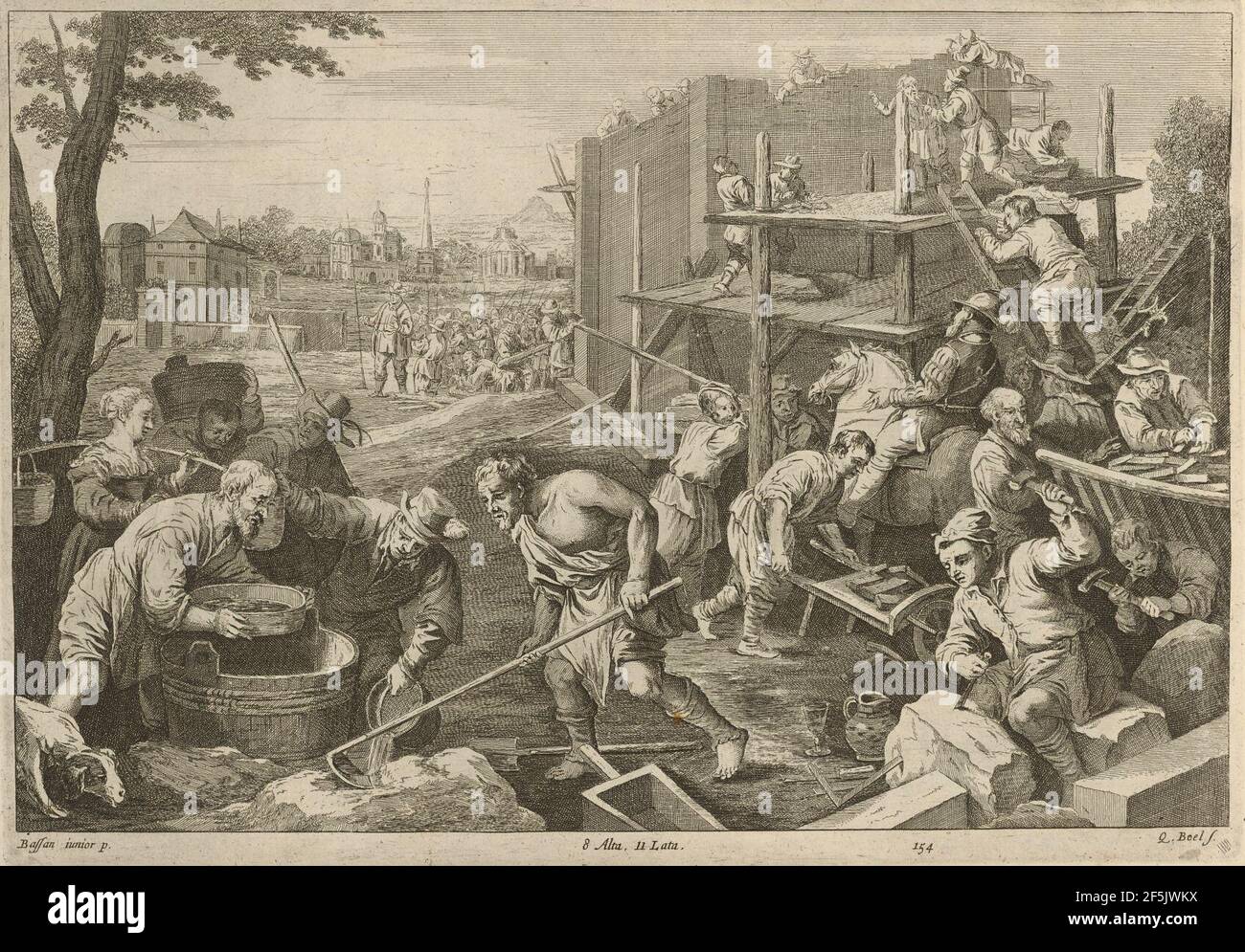 Quirijn Boel - Building a Tower SVK-SNG.G 11965-155 Stock Photo - Alamy