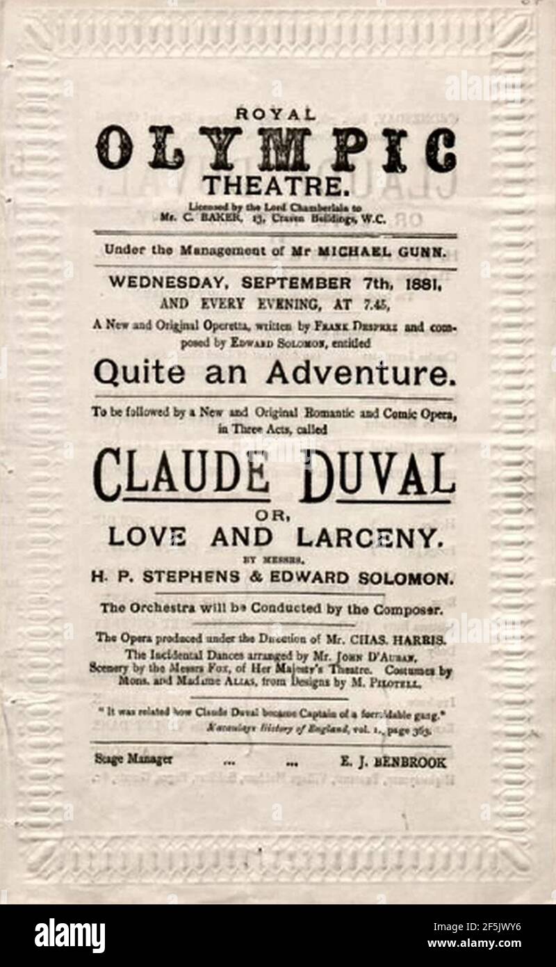 Claude duval hi-res stock photography and images - Alamy