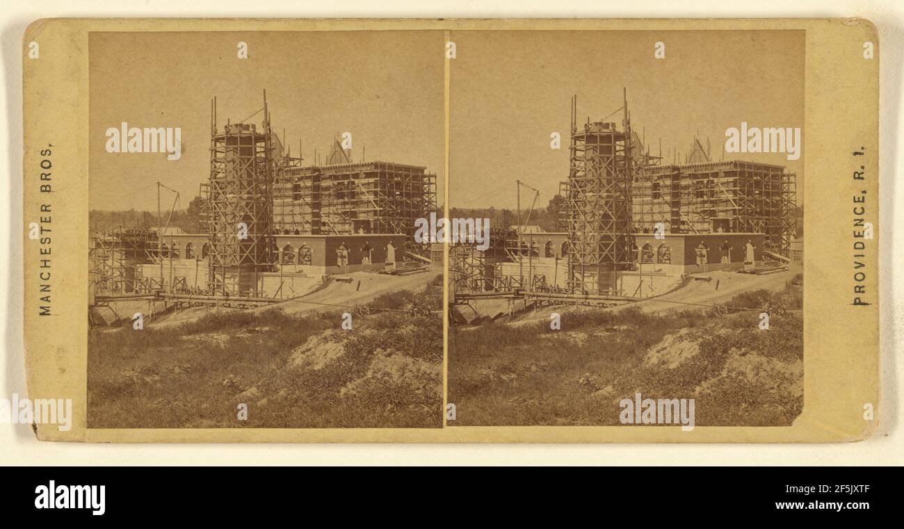 Building under construction, probably around Providence, Rhode Island ...