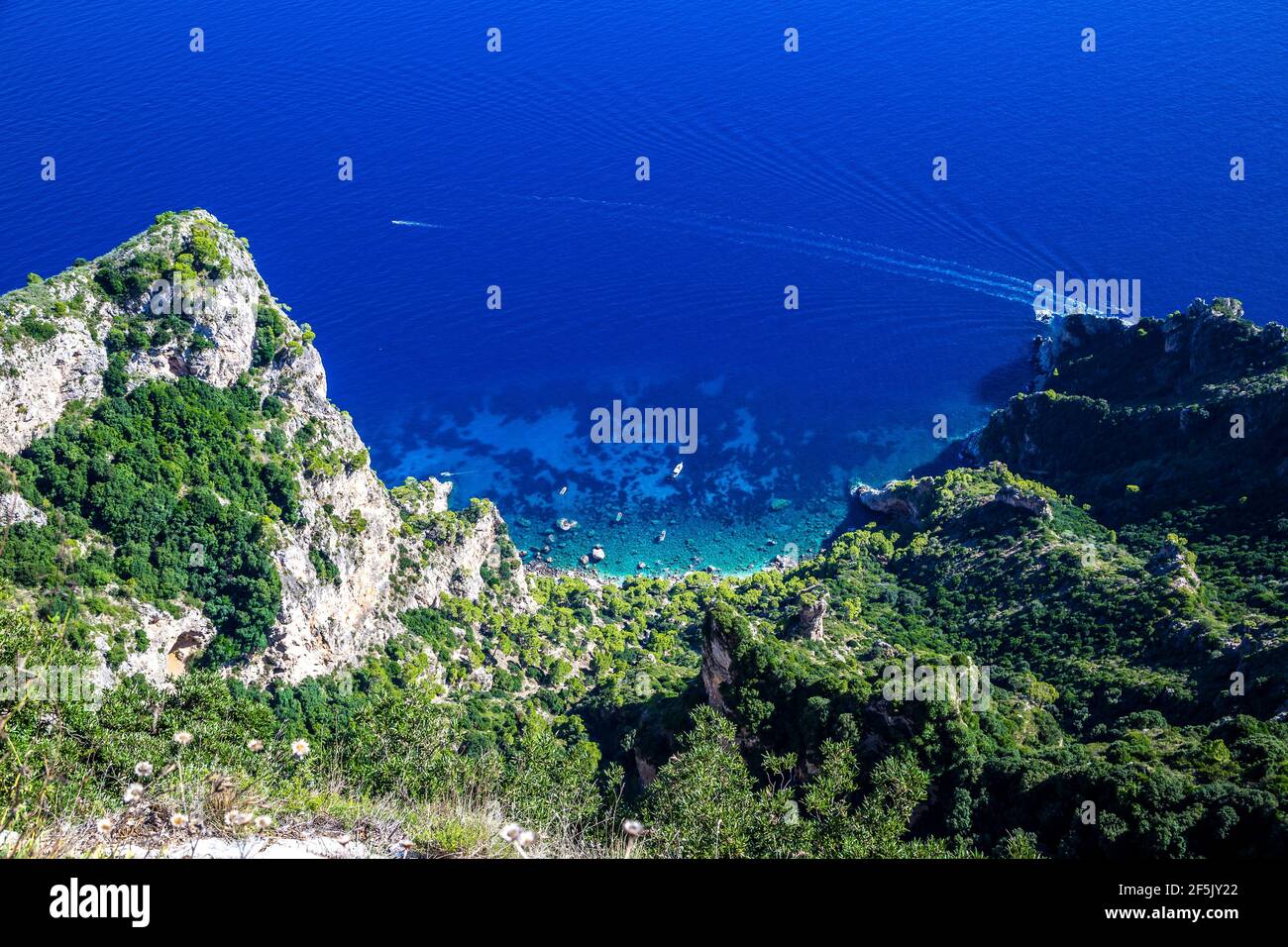 Capri island in a beautiful summer day in Italy Stock Photo - Alamy