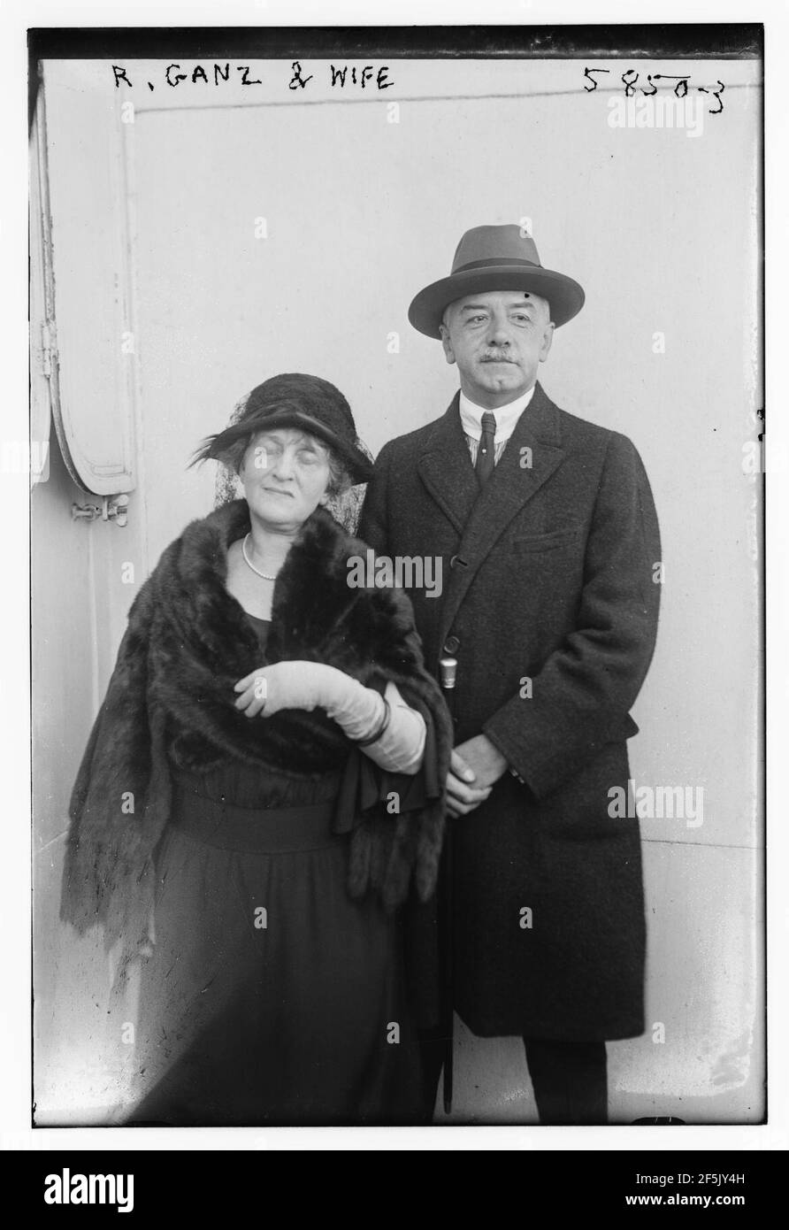R. Ganz and wife Stock Photo - Alamy