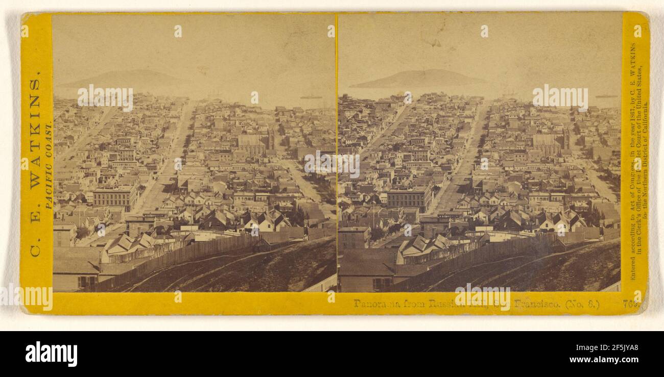 Panorama from Russian Hill, San Francisco. (No. 8.). Carleton Watkins ...