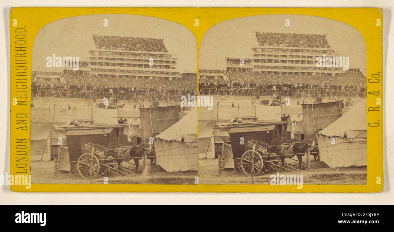 The Grand Stand. Derby Day. London, England. Charles E. Gebhardt & Guy ...