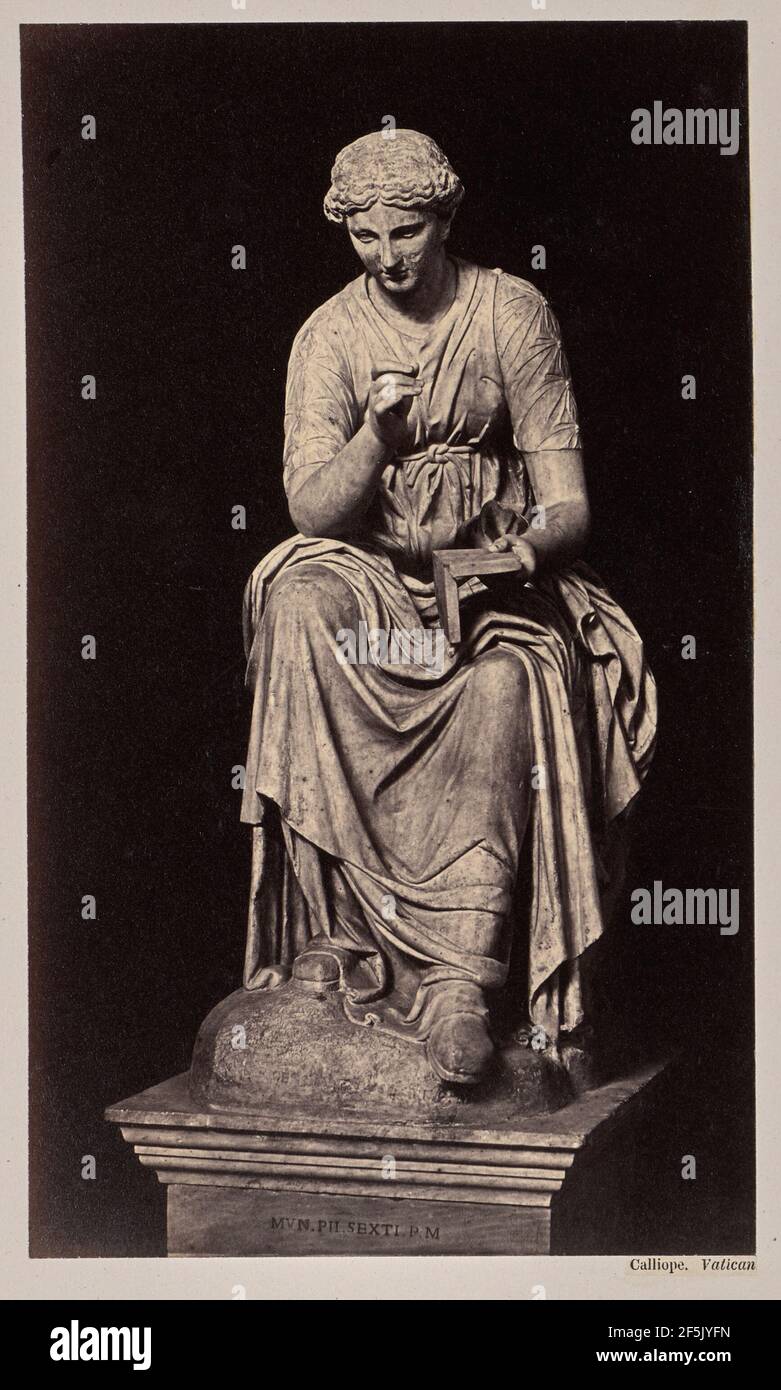 Calliope. Vatican. Probably James Anderson (British, 1813 - 1877 Stock ...