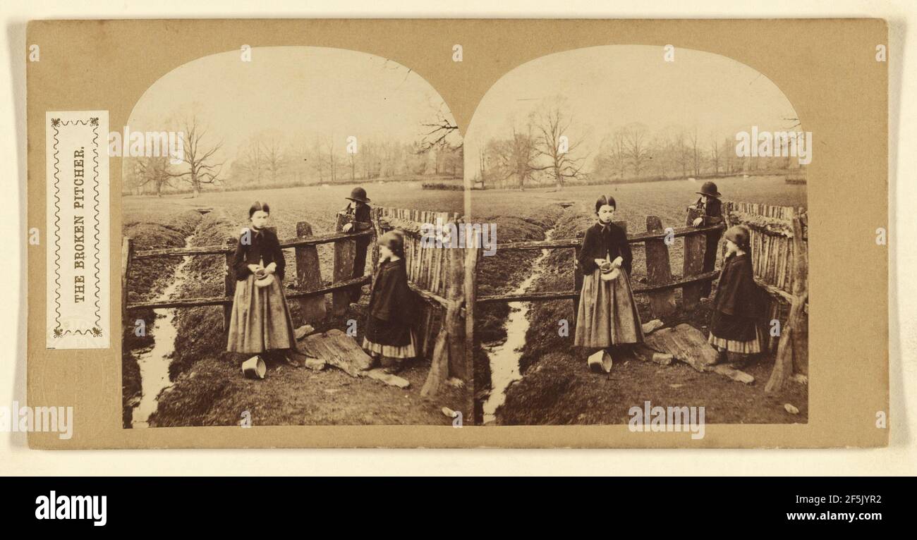 The Broken Pitcher.. London Stereoscopic Company (active 1854 - 1890 ...