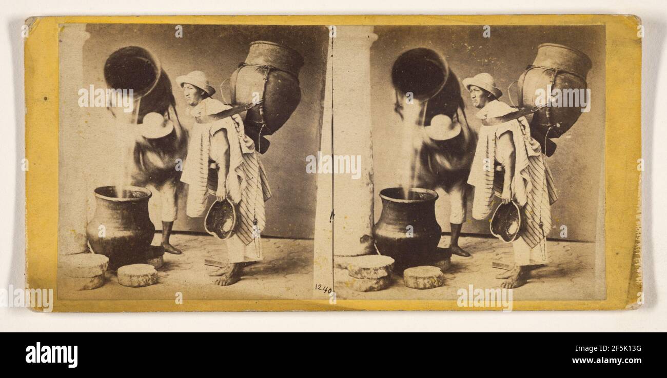 Indian Water Carriers of Quito, and their mode of carrying and pouring ...