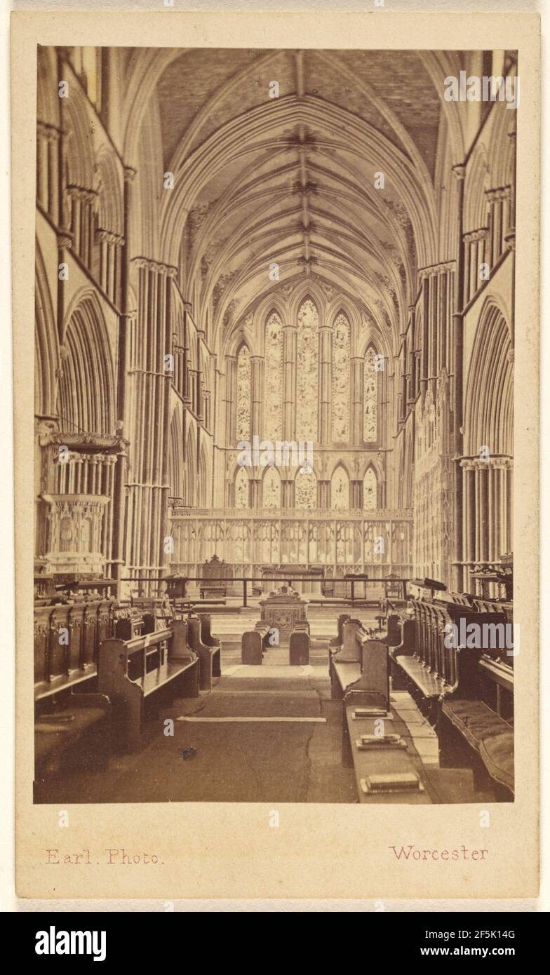 Nave Worcester Cathedral.. Francis Charles Earl (British, active 1860s ...