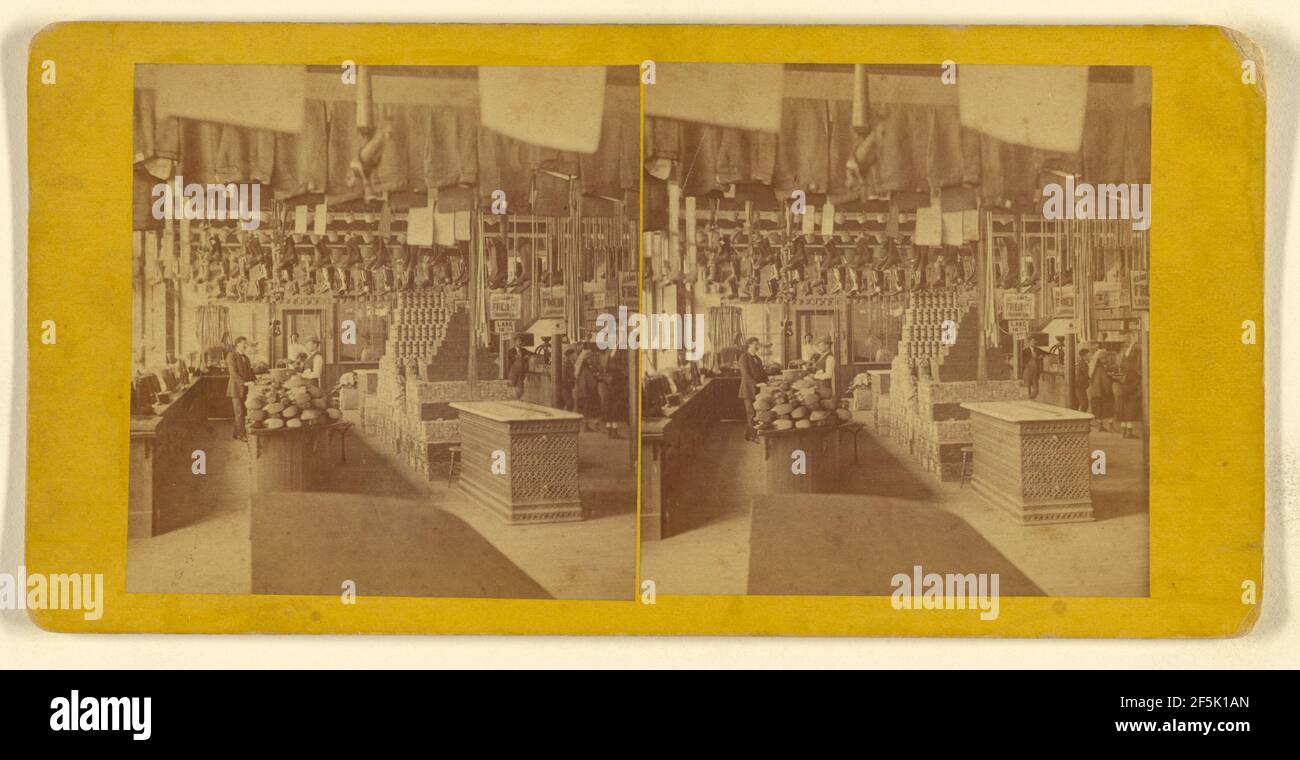 Interior View of A. & W. Sprague's Store, Elmwood, R.I.. Manchester ...