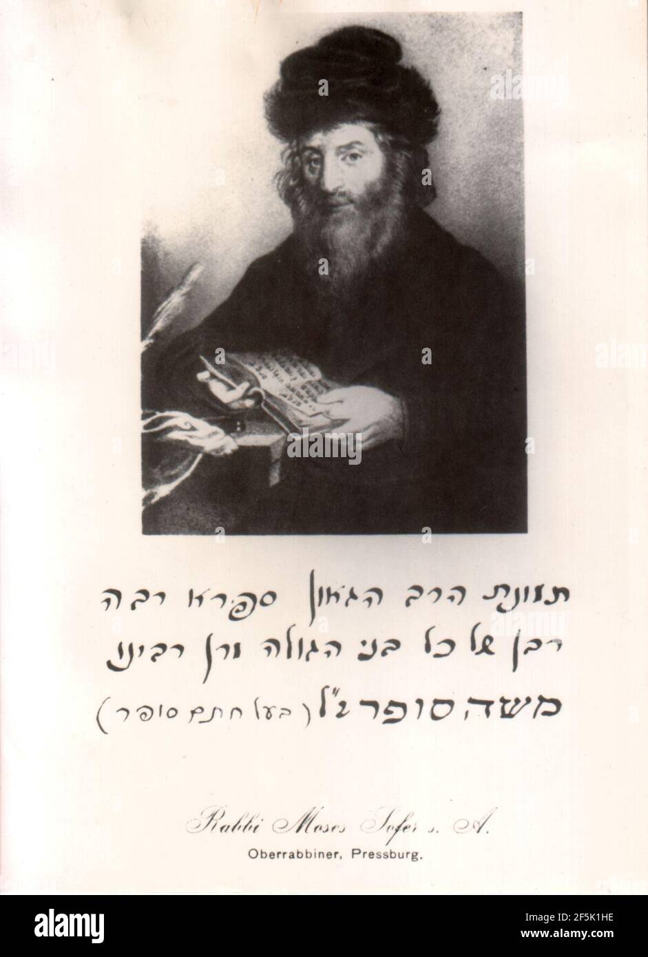 Rabbi moses sofer hi-res stock photography and images - Alamy