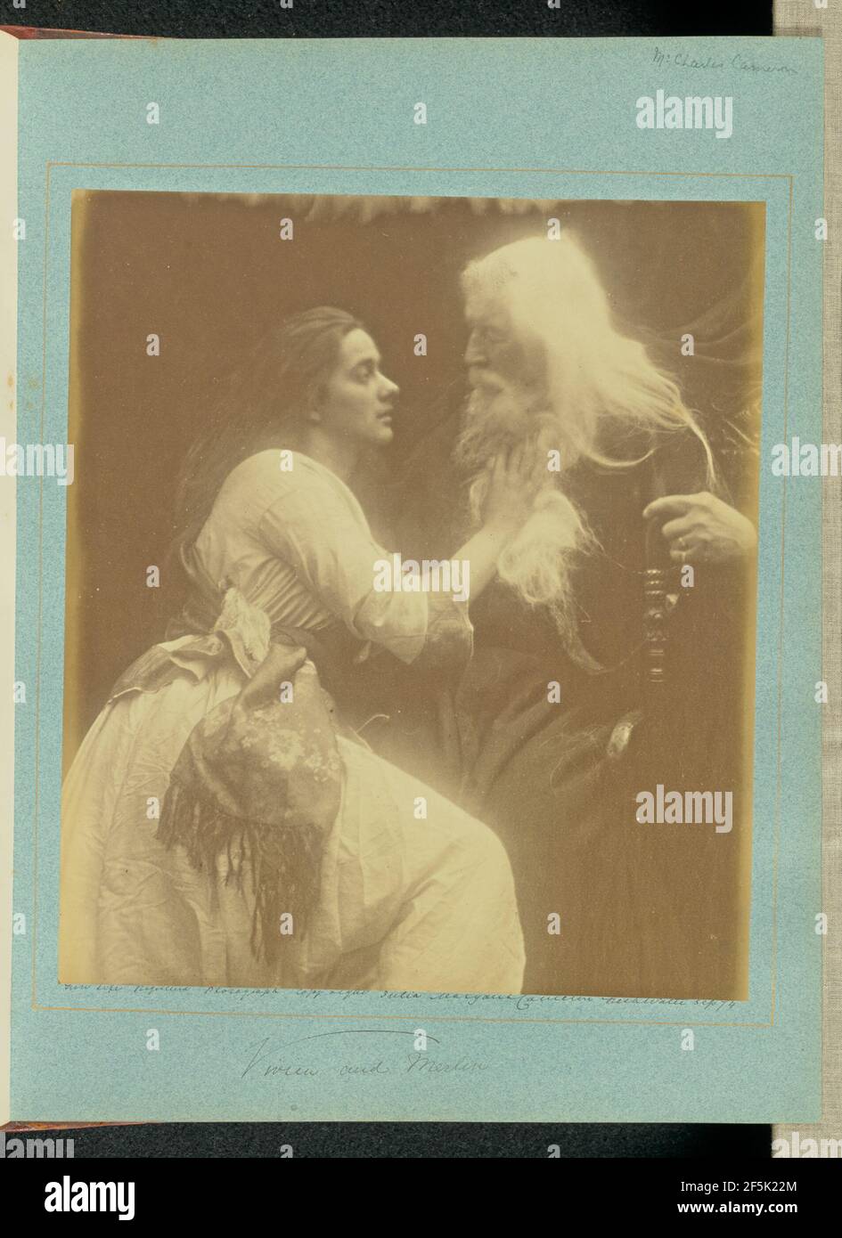 Vivien and Merlin. Julia Margaret Cameron (British, born India, 1815 ...