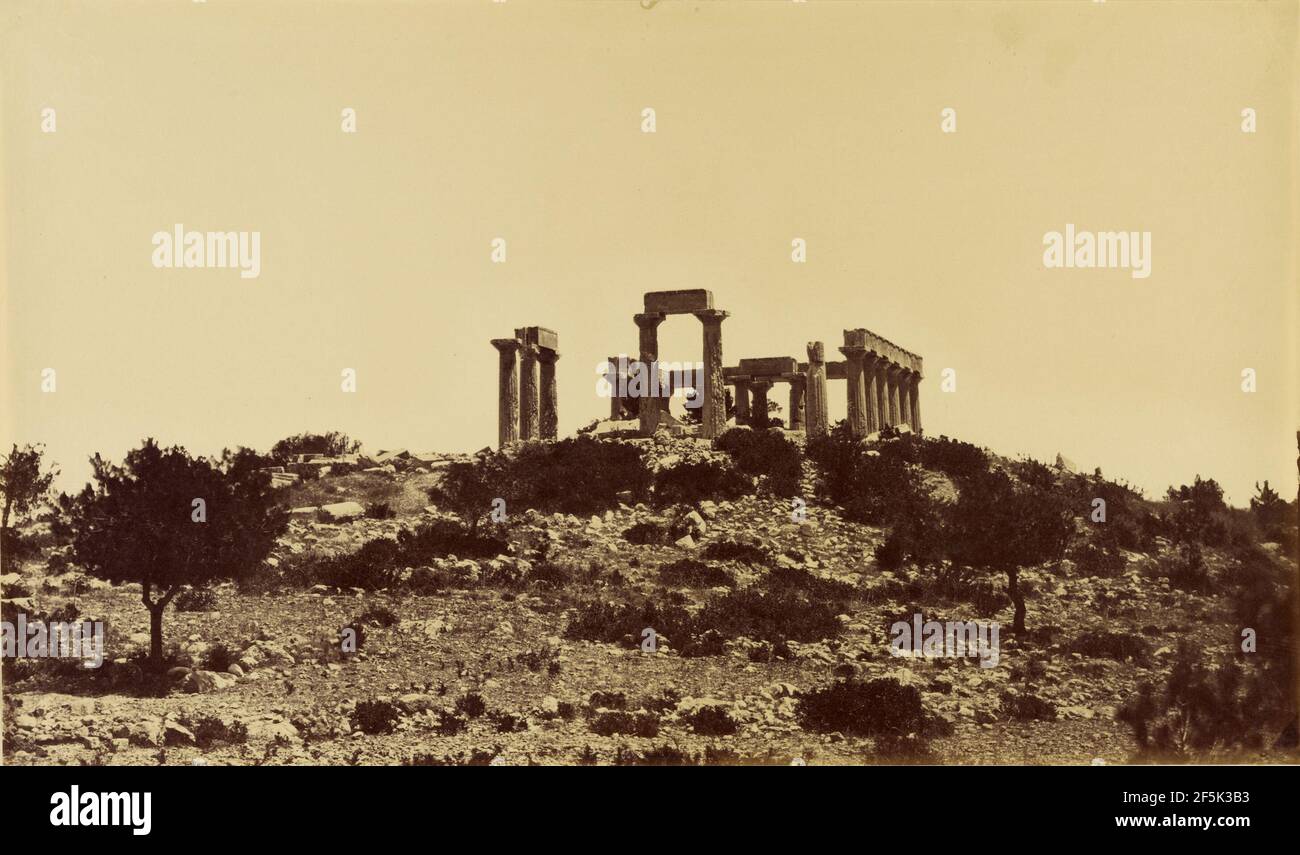 Temple de Jupiter a Egine.. Attributed to Baron Paul des Granges ...