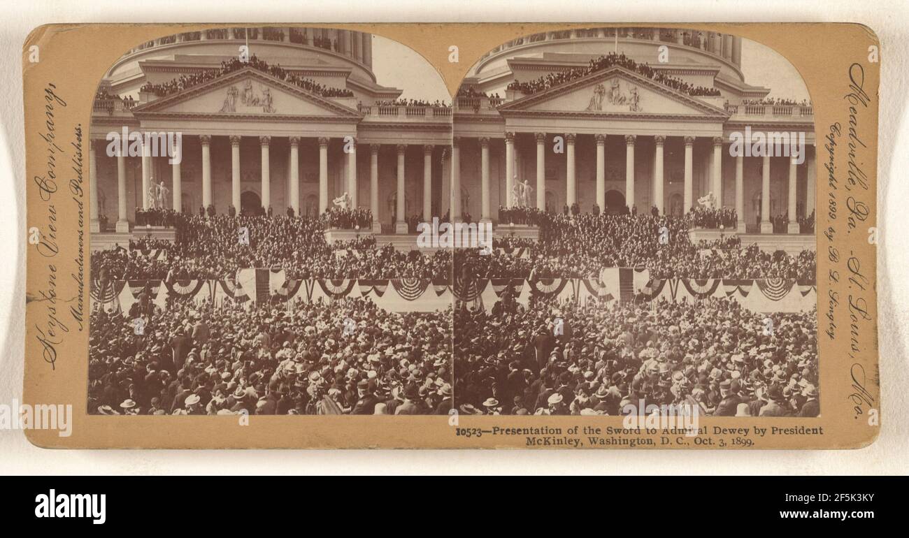 Presentation of the Sword to Admiral Dewey by President McKinley ...