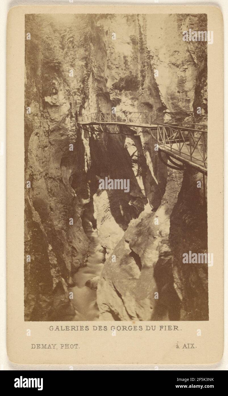 Galeries des Gorges du Fier.. L. Demay (French, active 1860s - 1870s ...