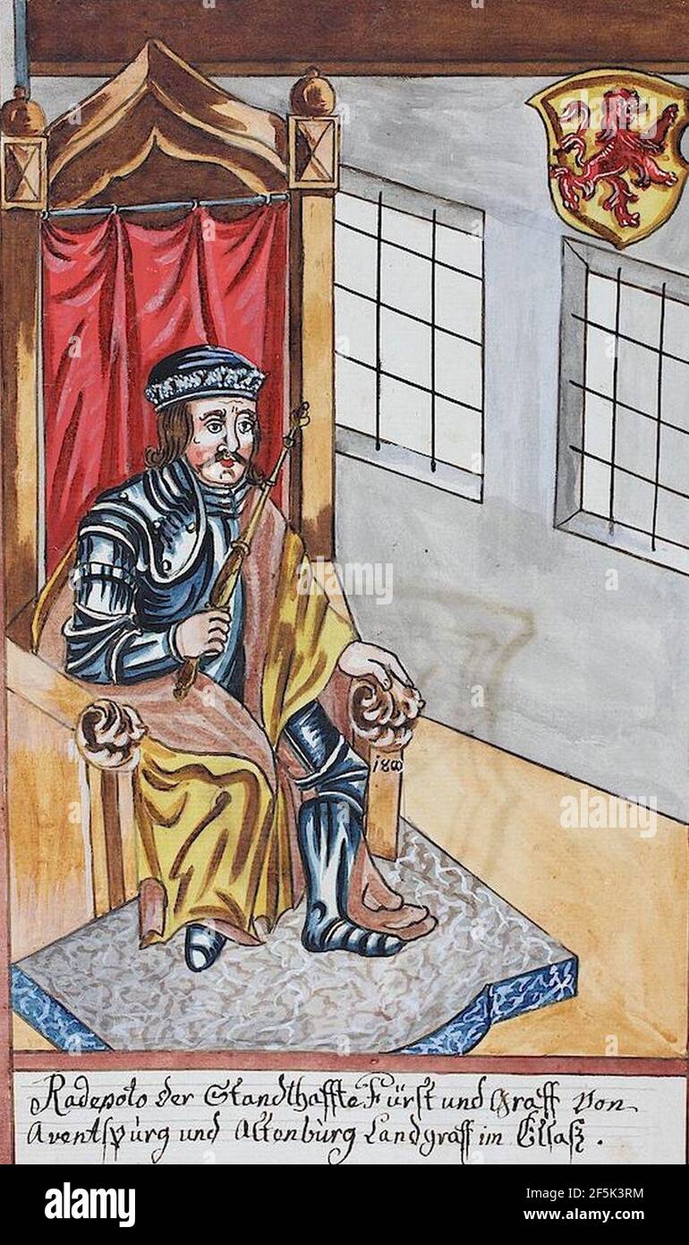 Radbot of Habsburg Stock Photo - Alamy