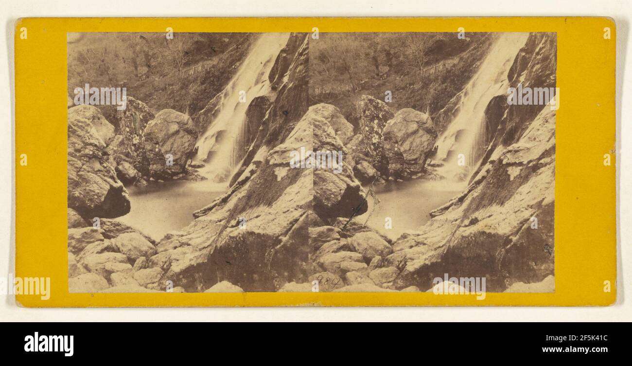 Powers Court Waterfall, County Wicklow.. Edward and Henry T. Anthony ...