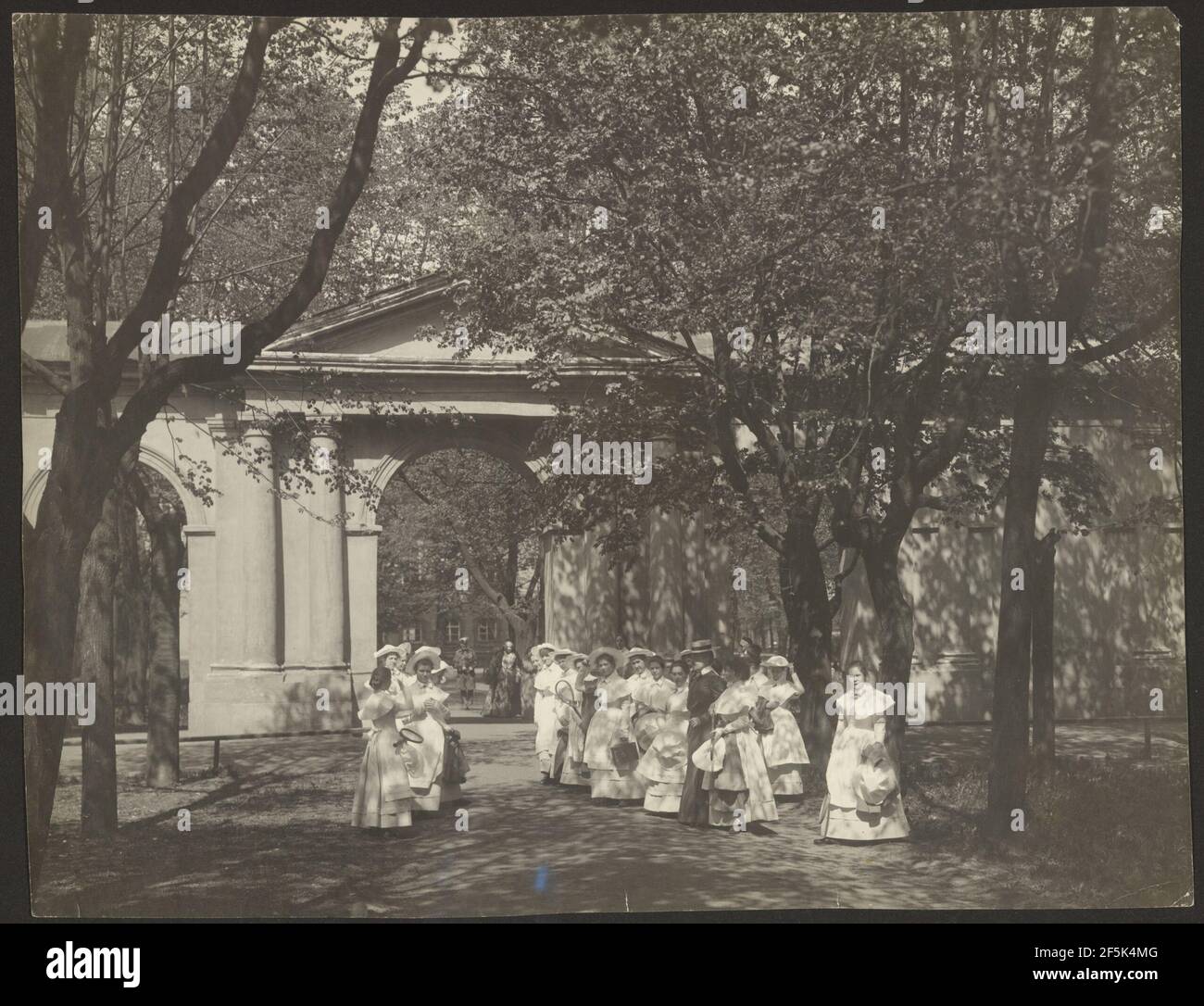 A Park at the Smolny Institute. Karl Karlovitz Bulla (Russian, 1854 ...