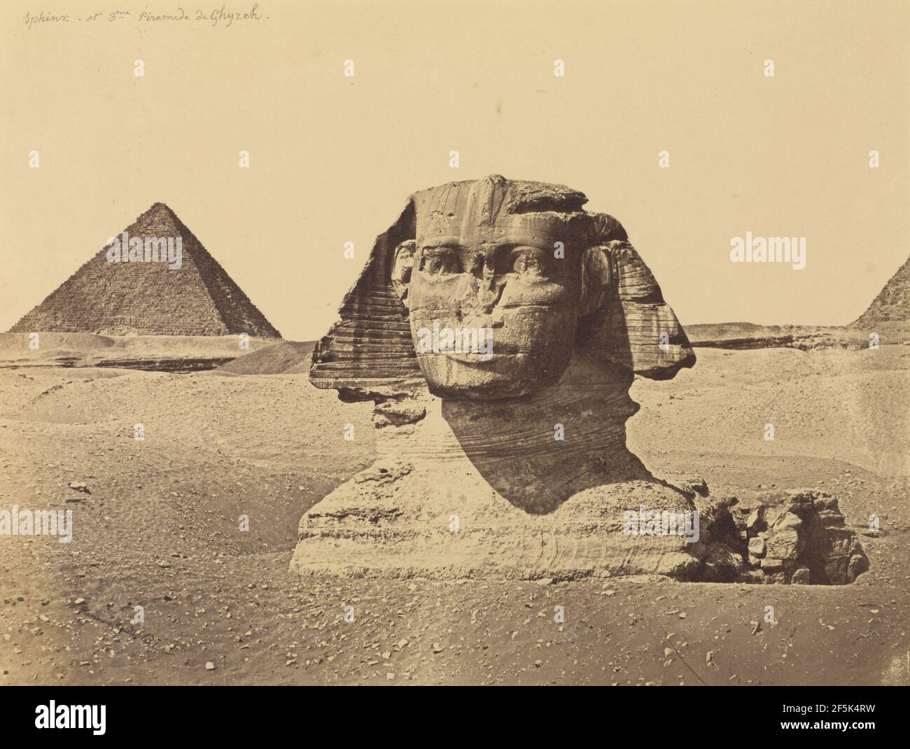 The Sphinx and The Third Pyramid of Geezah, Egypt. Wilhelm ...