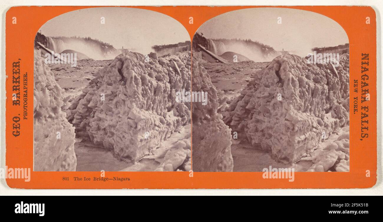 The Ice Bridge - Niagara. George Barker (American, 1844 - 1894 Stock ...