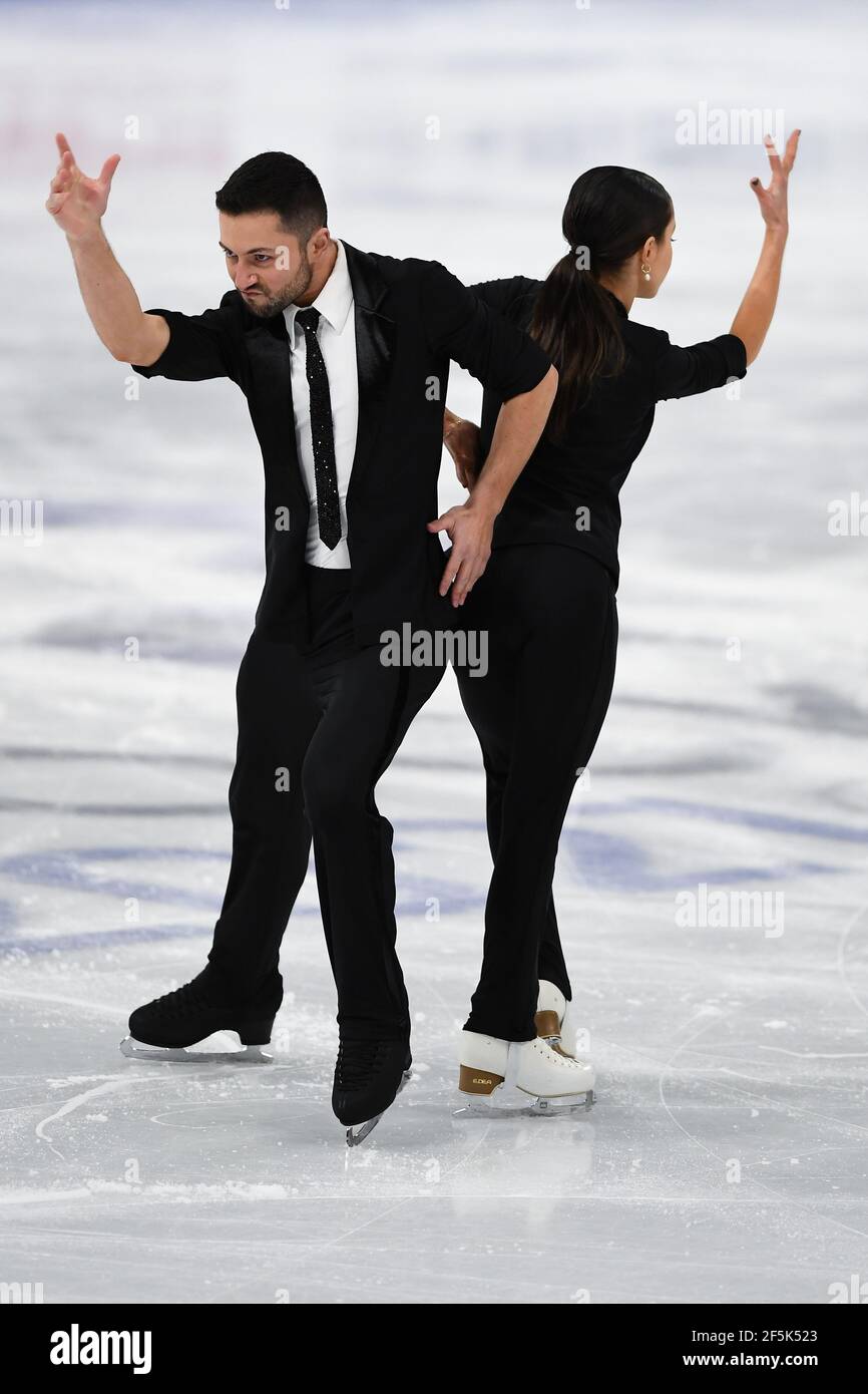 Lilah FEAR & Lewis GIBSON GBR, during Ice Dance Rhythm Dance at the ISU ...