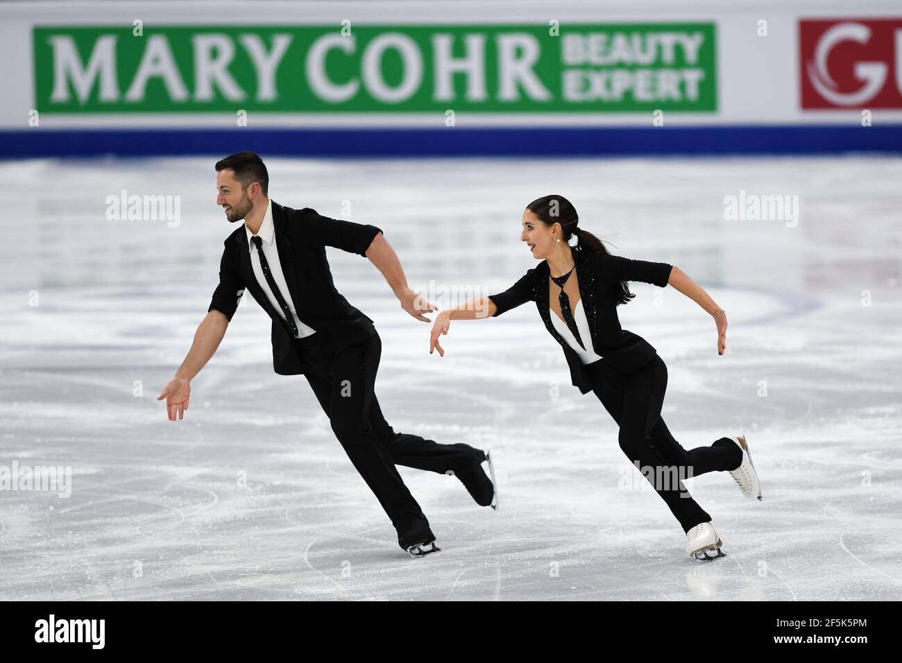 Lilah FEAR & Lewis GIBSON GBR, during Ice Dance Rhythm Dance at the ISU ...