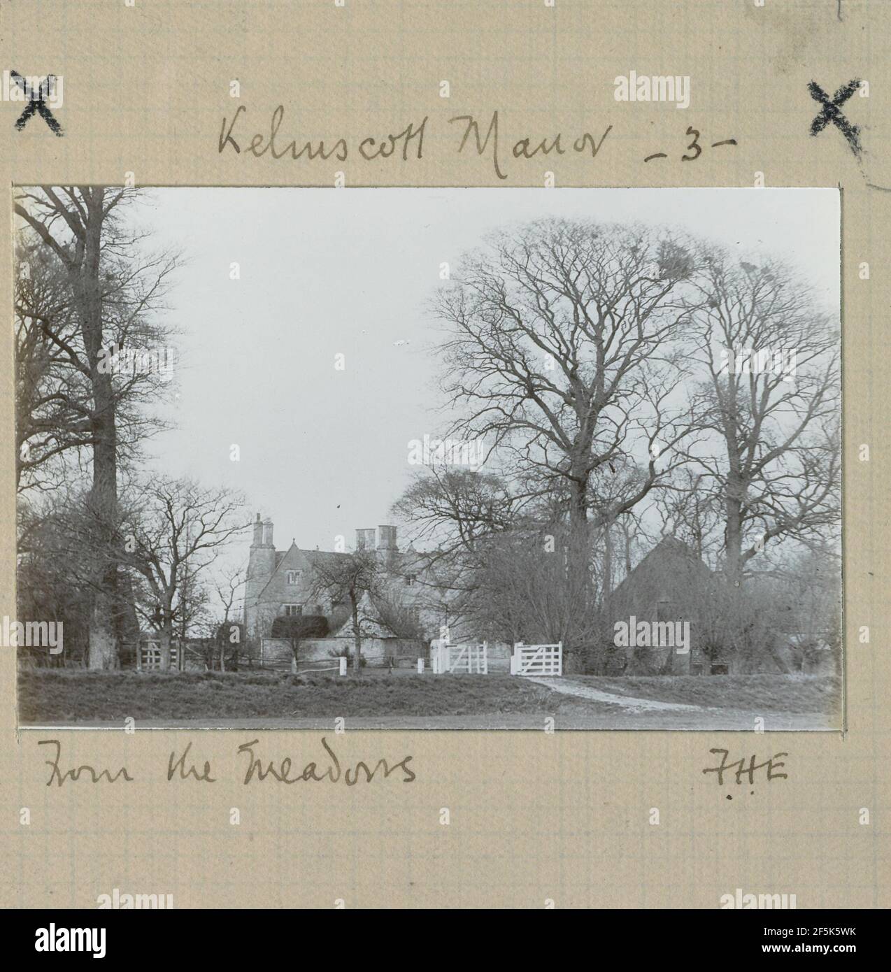 Kelmscott Manor. From the Meadows.. Frederick H. Evans (British, 1853 ...