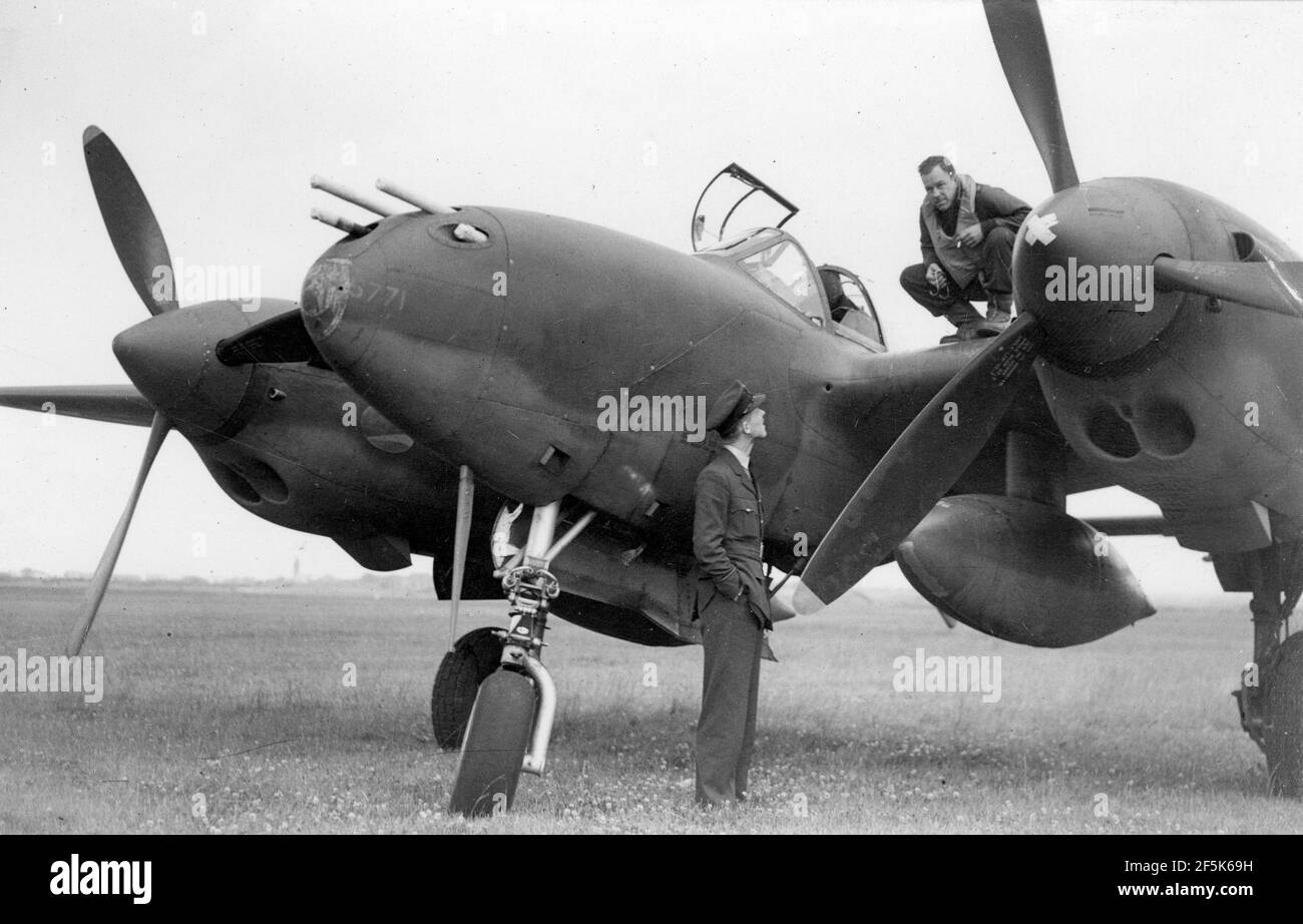 RAF Atcham - 14th Fighter Group - P-38 Lightning Stock Photo - Alamy