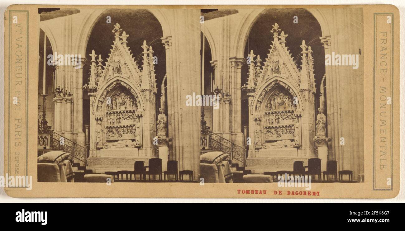 Tombeau de Dagobert. Vve. Vagneur (French, active Paris, France 1860s ...