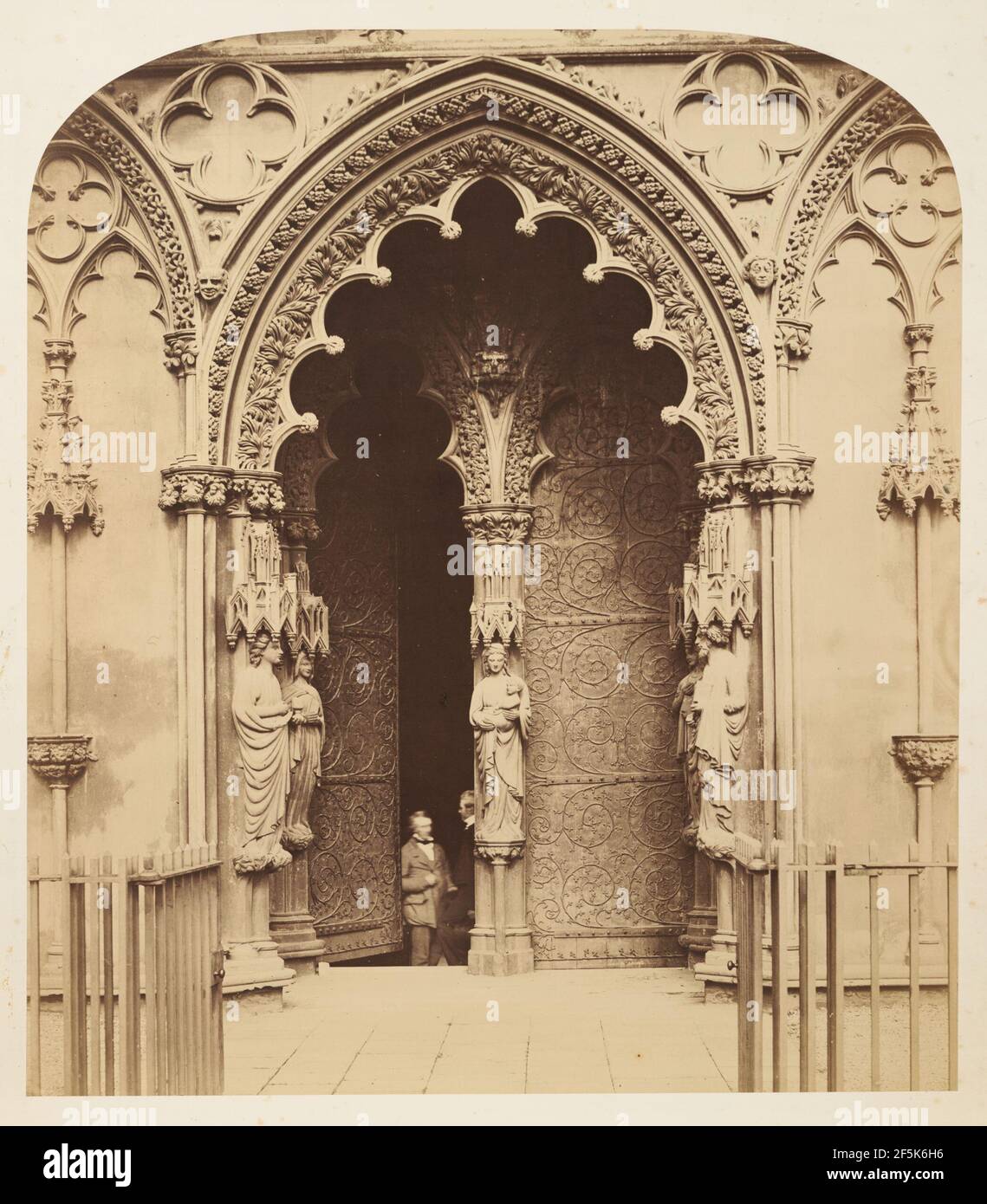 Central Doorway, West Porch, Lichfield Cathedral. Roger Fenton (English ...