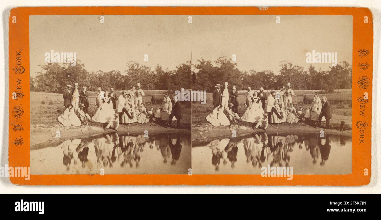 On the mirror pond.. Peter F. Weil (American, active New York, New York ...