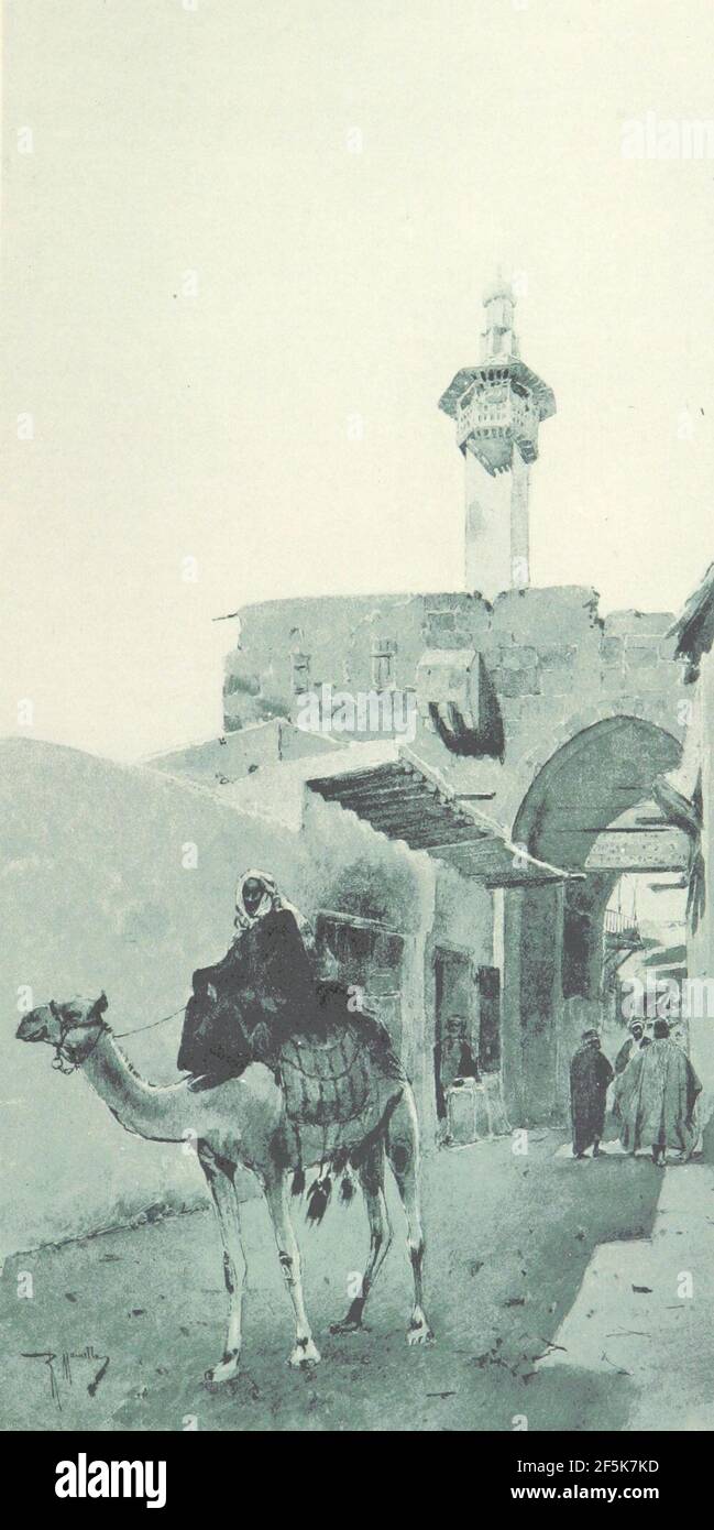 Raffaele Mainella. Bab Tuma. Damascus. 1895 Stock Photo - Alamy