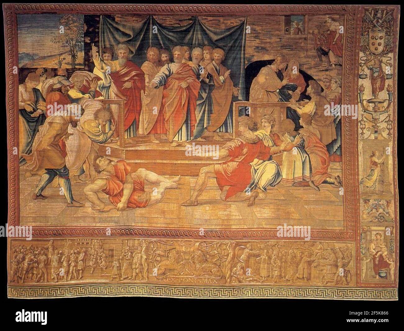 Raffaello Sanzio - Death of Ananias Stock Photo - Alamy