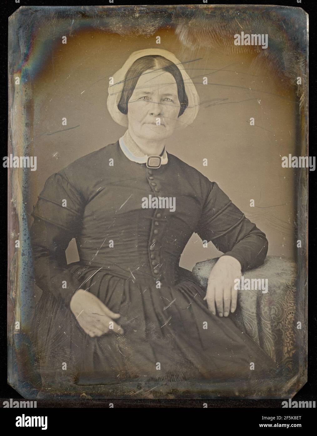 Portrait of an Elderly Woman in Matron Cap. Jacob Byerly (American ...