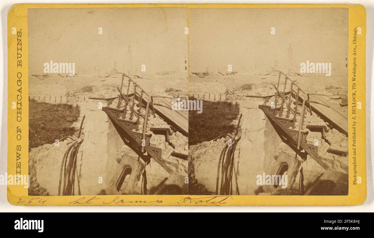 St. James Hotel, Ruins of the Chicago Fire, 1871. John Bullock ...