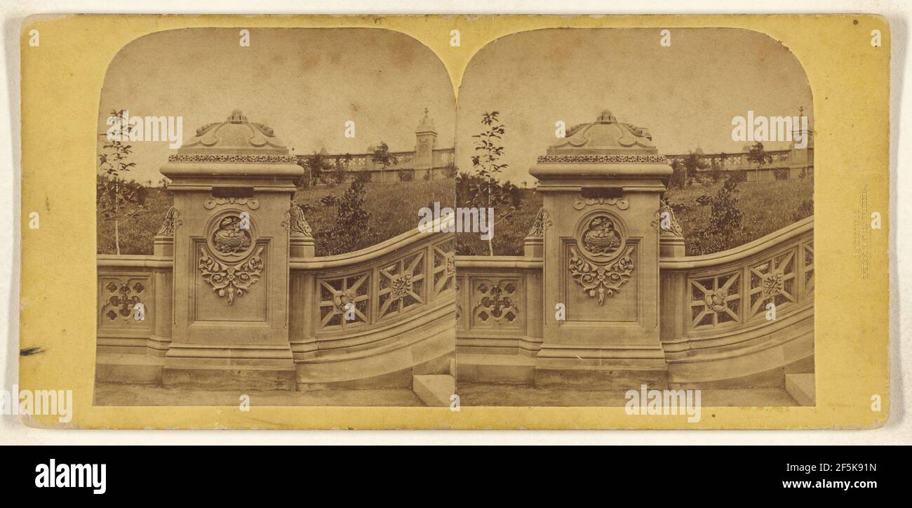 Detail of Terrace, Central Park, New York City. Deloss Barnum (American ...
