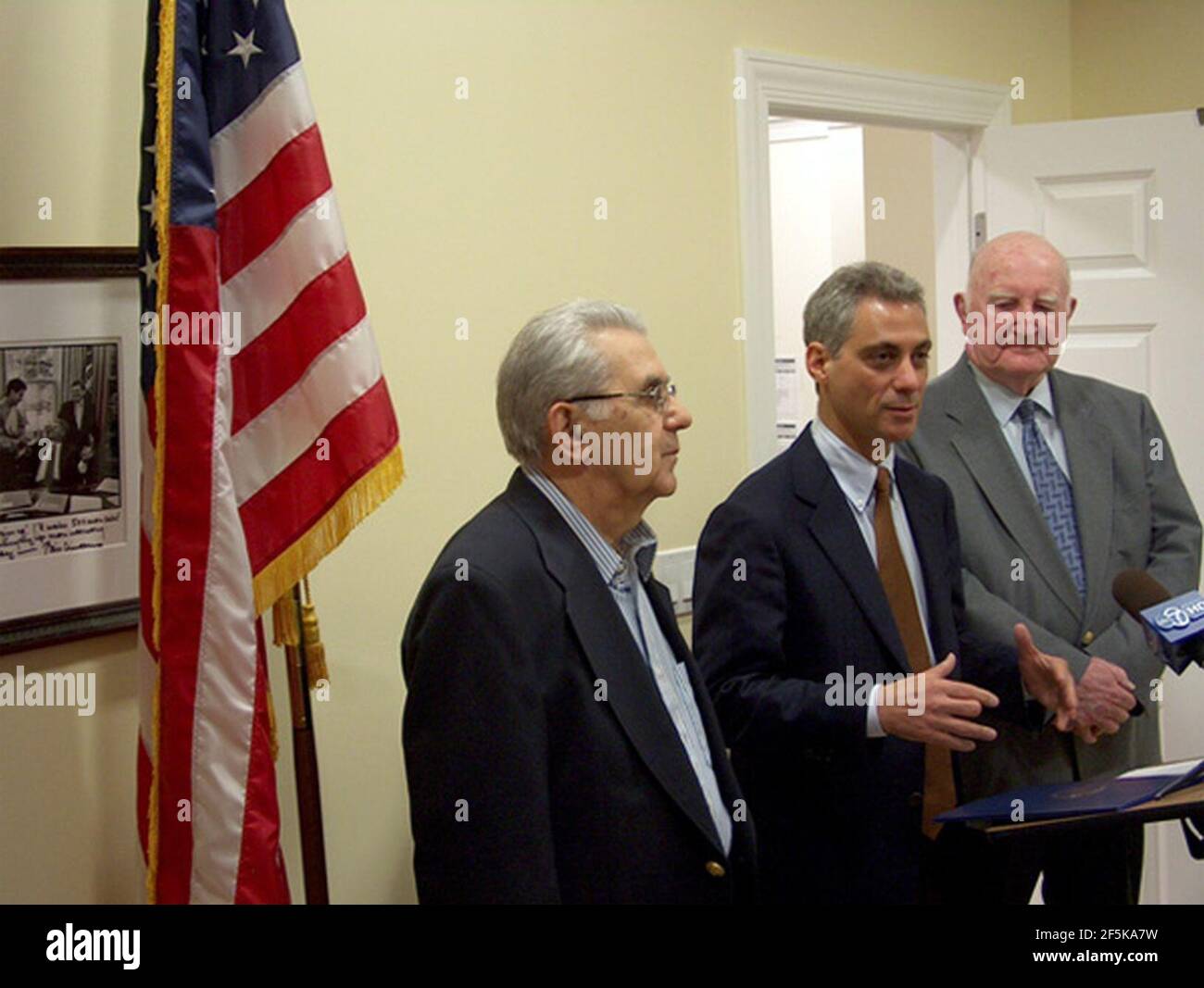 Rahm Emanuel and Edward Phillips and Louis Arvanites Stock Photo - Alamy