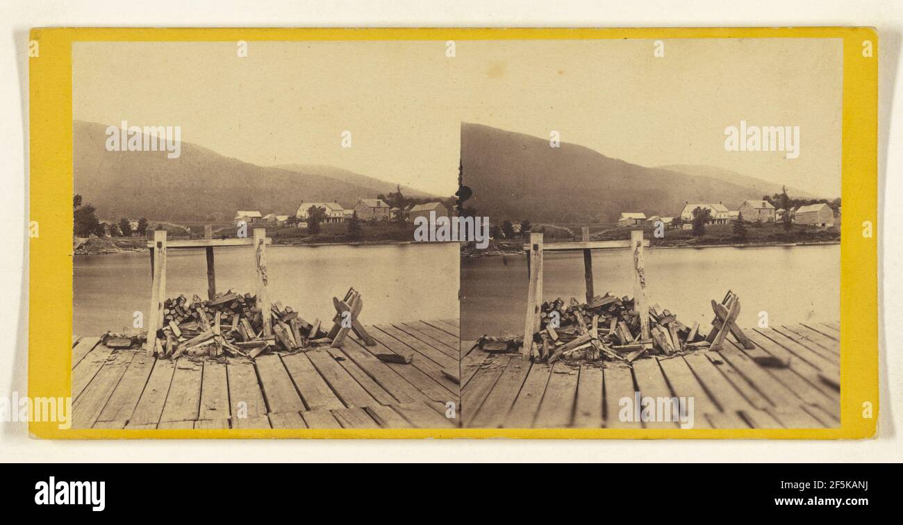 Looking West from the Dock. Lake George, N.Y.. Edward and Henry T ...